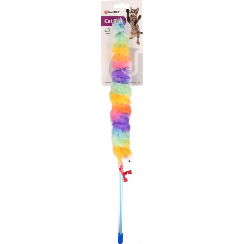 Plumeau pour chat Yowly 45 cm | Flamingo : le jouet idéal