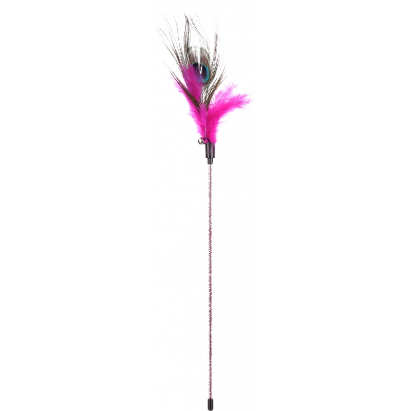 Plumeau pour chat avec Plumes Glitty 36 cm - FLAMINGO